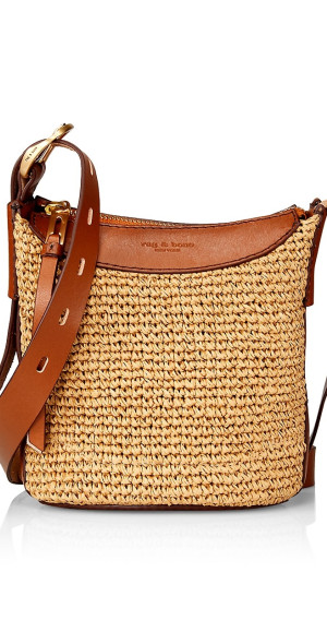 rag & bone - Women's Mini Belize Straw Bucket Bag