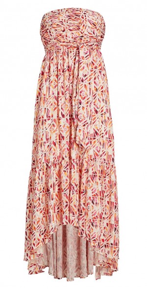 Ramy Brook - Women's Harlee Dyed Geometric Strapless Maxi Dress