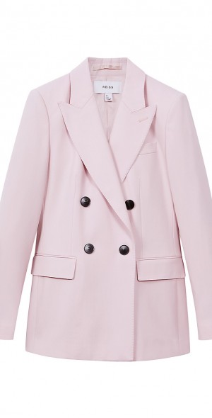 Reiss - Women's Evelyn Double-Breasted Wool-Blend Jacket