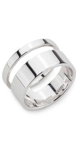 Repossi - Women's Berbere 18K White Gold Two-Row Ring