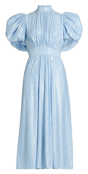 Rotate Birger Christensen - Women's Sequined Puff-Sleeve Midi-Dress