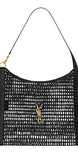 Saint Laurent - Oxalis Bag in Raffia Macramé