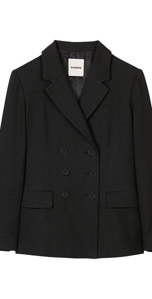 Sandro - Women's Double-Breasted Suit Jacket