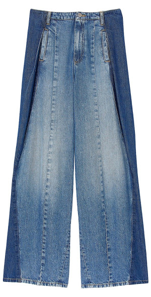 Sandro - Women's Jeans with Contrasting Panels