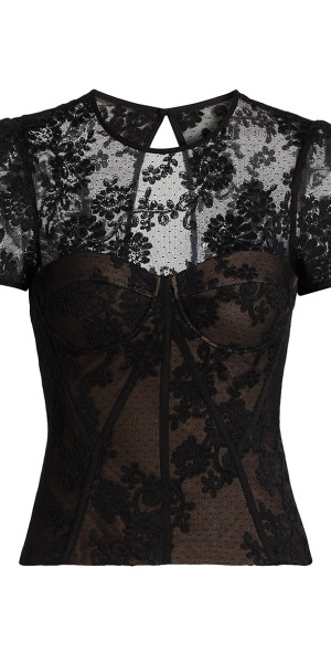 Self-Portrait - Women's Lace Bustier Top