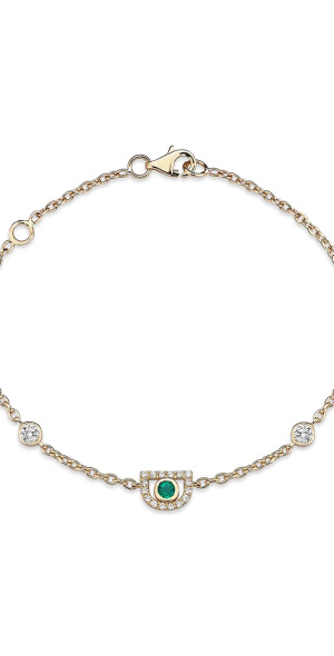 Sim and Roz - Women's Orbits Comet 14K Yellow Gold, 0.41 TCW Diamond ...