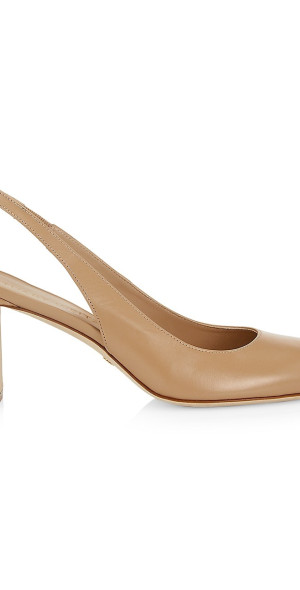 Stuart Weitzman - Women's Vida 75MM Leather Slingback Pumps