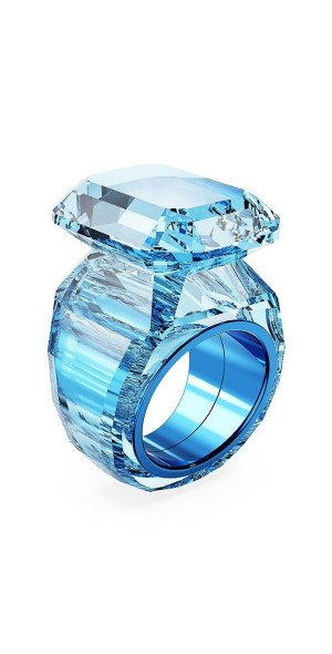 Swarovski - Women's Lucent Blue-Rhodium-Plated & Crystal Cocktail Ring