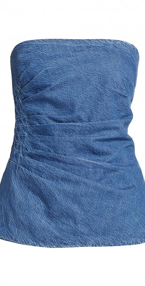 Tanya Taylor - Women's Leandra Strapless Denim Top