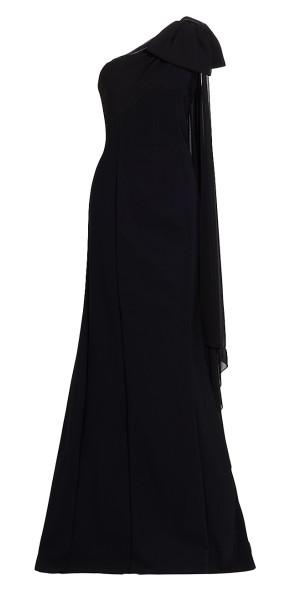 Teri Jon by Rickie Freeman - Women's One-Shoulder Cape Gown