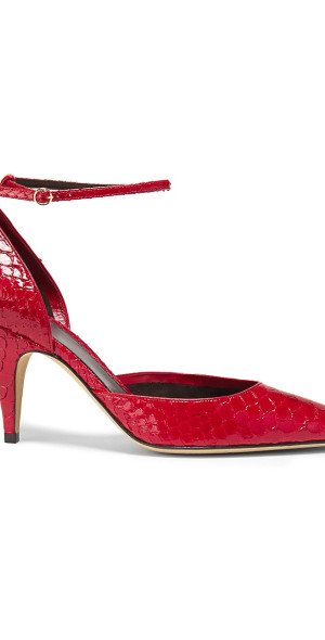 The Row - Women's Uxor 80MM Python D'Orsay Pumps