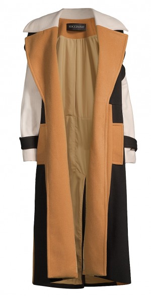 Toccin - Women's Brandy Colorblock Trench Coat