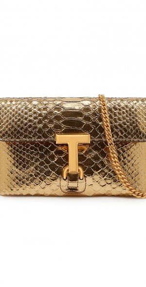TOM FORD - Women's Monarch Mini Python-Embossed Leather Crossbody Bag