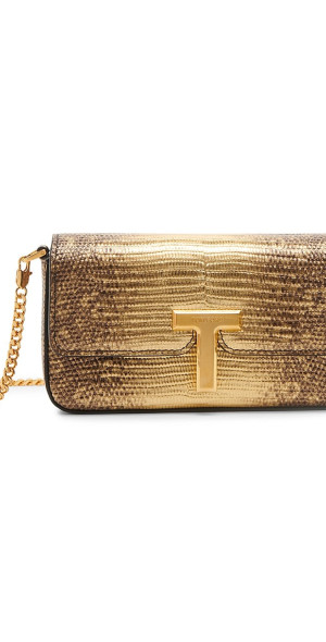 TOM FORD - Women's Wallis Mini Snake-Embossed Leather Shoulder Bag