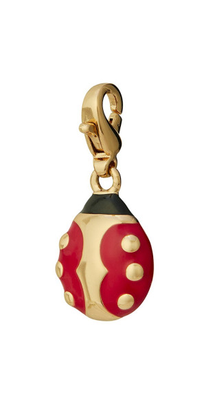 Tory Burch - Women's 18K-Gold-Plated & Enamel Ladybug Charm