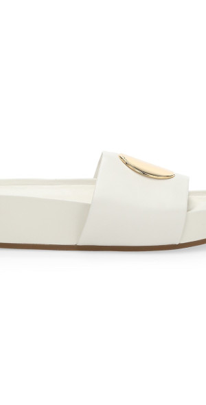 Tory Burch - Women's Patos Leather Platform Slides