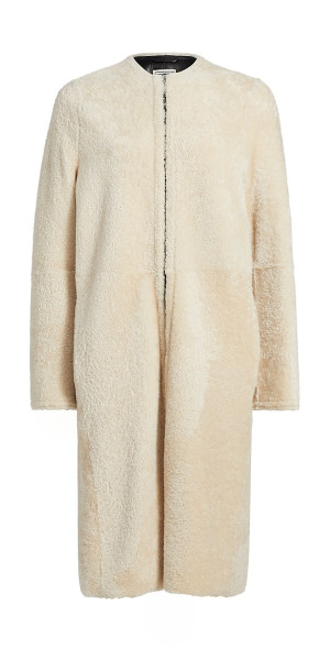 Toteme - Women's Shearling Teddy Zip Coat
