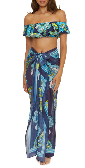 Trina Turk - Women's Pirouette Sheer Floral Pareo