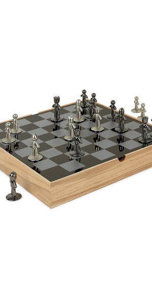 Umbra - Buddy Wood & Metal Chess Set