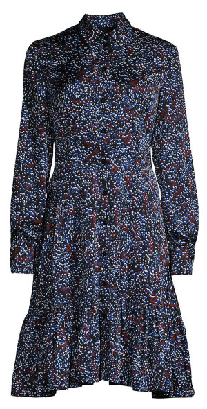 Undra Celeste - Women's Ruffled Knee-Length Shirtdress