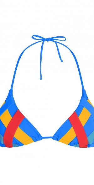 Valimare - Women's Ibiza Colorblock Triangle Bikini Top