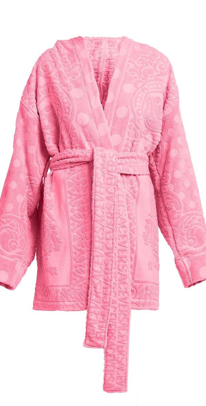 Versace - Women's Belted Terry Jacquard Robe