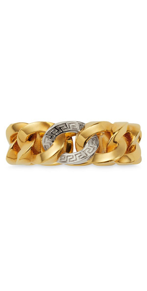 Versace - Women's Chunky Two-Tone Chain Ring