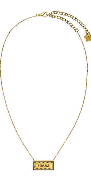 Versace - Women's Goldtone Logo Pendant Necklace