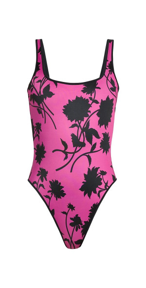 Versace - Women's Reversible Floral One-Piece Swimsuit