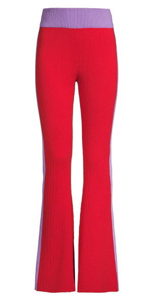 Victor Glemaud - Women's Flared Colorblocked Wool Pants