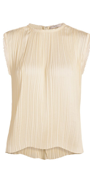 Vince - Women's Plissé-Pleated Tank