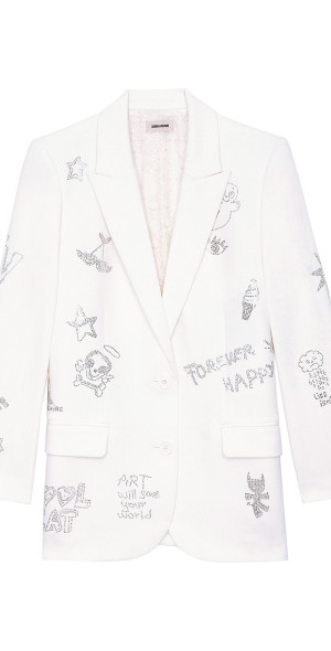 Zadig & Voltaire - Women's Viva Embellished Graphic Blazer
