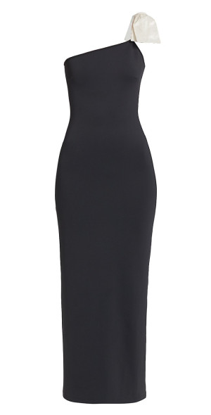 Zeynep Arçay - Women's Scuba Ribbon One-Shoulder Maxi Dress