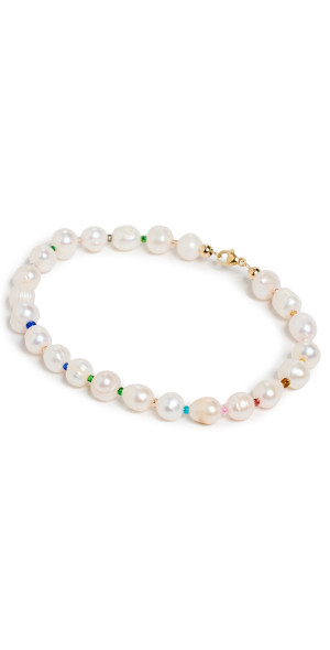 Alexa Leigh Ariel Anklet Pearl Multi One Size