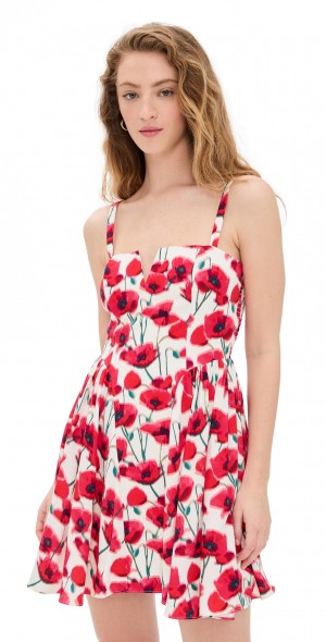 Amanda Uprichard - Sarabeth Dress Poppy Field XL
