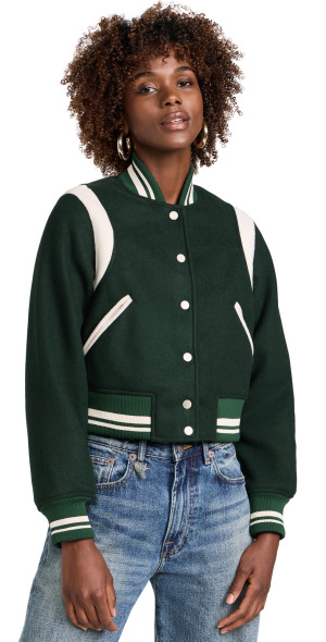 BLANKNYC - Smart Move Bomber Jacket Green Combo XS