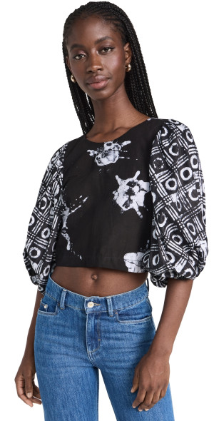 Busayo - Eyo Top Black/White L