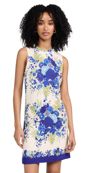 Cara Cara - Mackenzie Dress Evening Blue Bombay Bouqet XXL