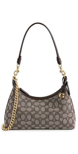 Coach - Signature Jacquard Juliet Shoulder Bag 25 Oak Maple One Size