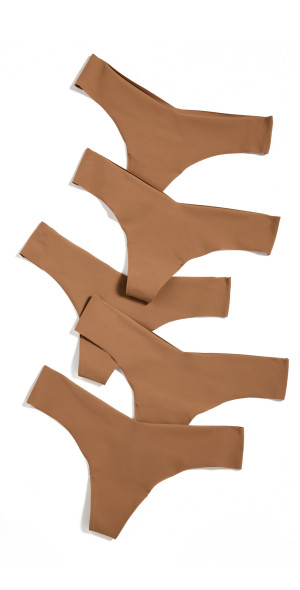 Commando - Classic Thong 5-Pack Caramel M/L