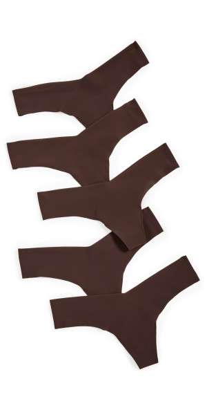 Commando - Classic Thong 5-Pack Mocha XS/S