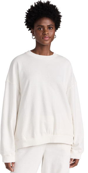 FP Movement - All Star Pullover Solid Sweatshirt Ivory M
