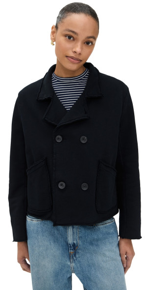 Frank & Eileen - Mini Belfast Crop Peacoat British Royal Navy XS
