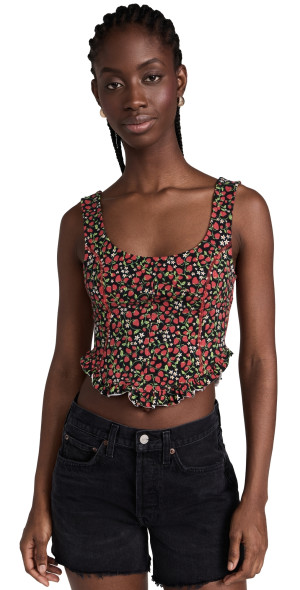 Free People - Melanie Tank Strawberry Combo XS