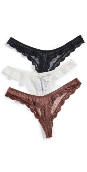 Free People - Mid Week Thong Pack Assort L
