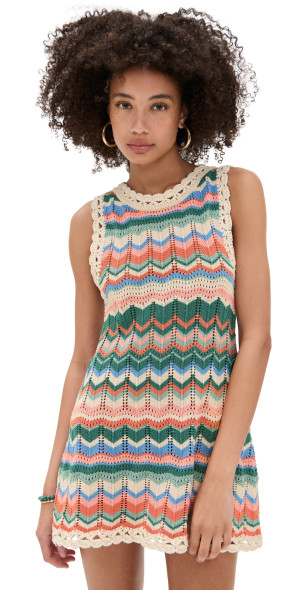 Free People - Sandy Mae Mini Dress Original Combo M