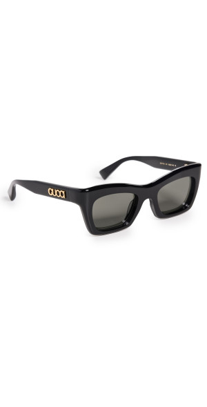 Gucci - GG1773S Sunglasses Black-Black-Grey One Size