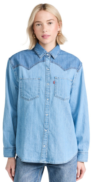Levi's - Teodora Western Shirt Done and Dusted 2 XL