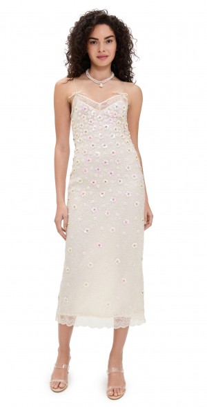 LoveShackFancy - Mirrian Dress Off White 2