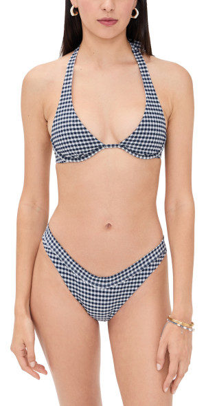 LSPACE - Isa Bikini Top Atta Girl Gingham L